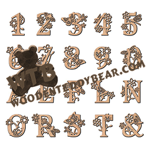 Garden Numbers & Alternate Characters | Fretwork Scroll Saw Pattern ...