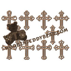 10 Fretwork Christmas Spirit Crosses | Fretwork Scroll Saw Pattern ...