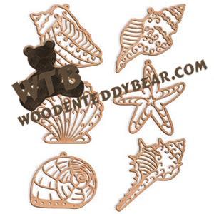 Seashell Filigree Ornaments fretwork scroll saw pattern | The Wooden ...