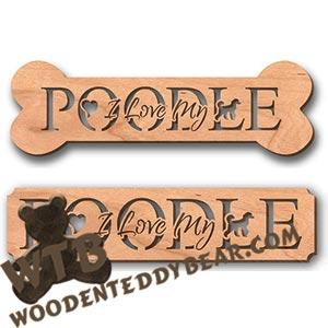 I Love My Poodle fretwork scroll saw pattern | The Wooden Teddy Bear ...