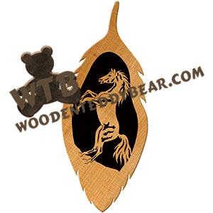 Feather Horse fretwork scroll saw pattern | The Wooden Teddy Bear - The ...