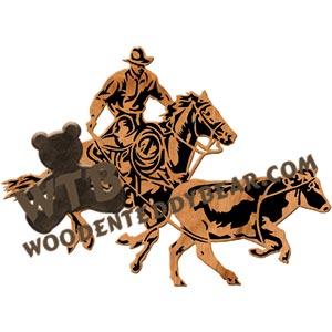 Cowboy at Work fretwork scroll saw pattern | The Wooden Teddy Bear ...