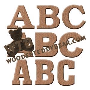 Basic Lettering Set fretwork scroll saw pattern | The Wooden Teddy Bear ...