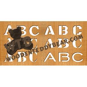 Lettering Set #2 fretwork scroll saw pattern | The Wooden Teddy Bear ...