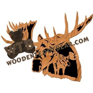 Moose fretwork scroll saw pattern | The Wooden Teddy Bear - The Wooden ...