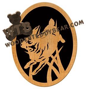 Rabbit Oval fretwork scroll saw pattern | The Wooden Teddy Bear