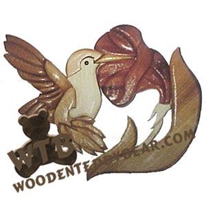 3 Hummingbirds Intarsia scroll saw pattern | The Wooden Teddy Bear ...