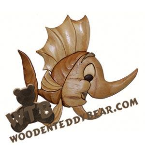 Swordfish Octopus Seahorse Intarsia scroll saw pattern | The Wooden ...