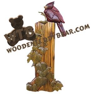Cardinal Intarsia scroll saw pattern | The Wooden Teddy Bear - The ...